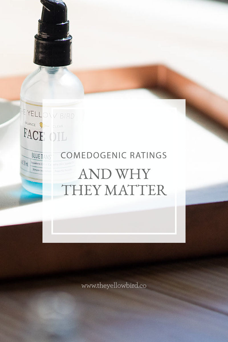 Comedogenic Ratings and Why they Matter - The Yellow Bird